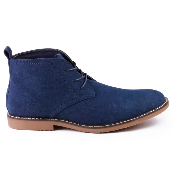Metrocharm | Shoes | Metrocharm Mens Blue Lace Up Ankle Fashion Boot ...